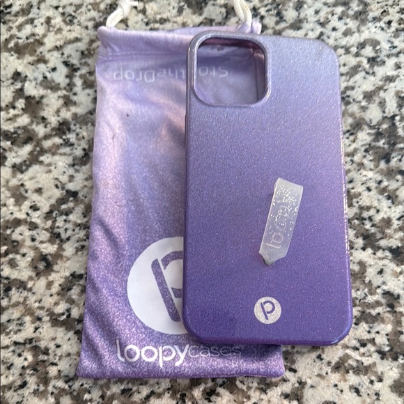 Loopy Case | Cell Phones & Accessories | Loopy Purple Glitter Iphone 4 ...